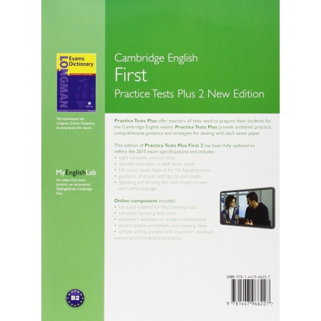 Cambridge English First Practice Tests Plus 2 New Edition for 2015 Exam ...